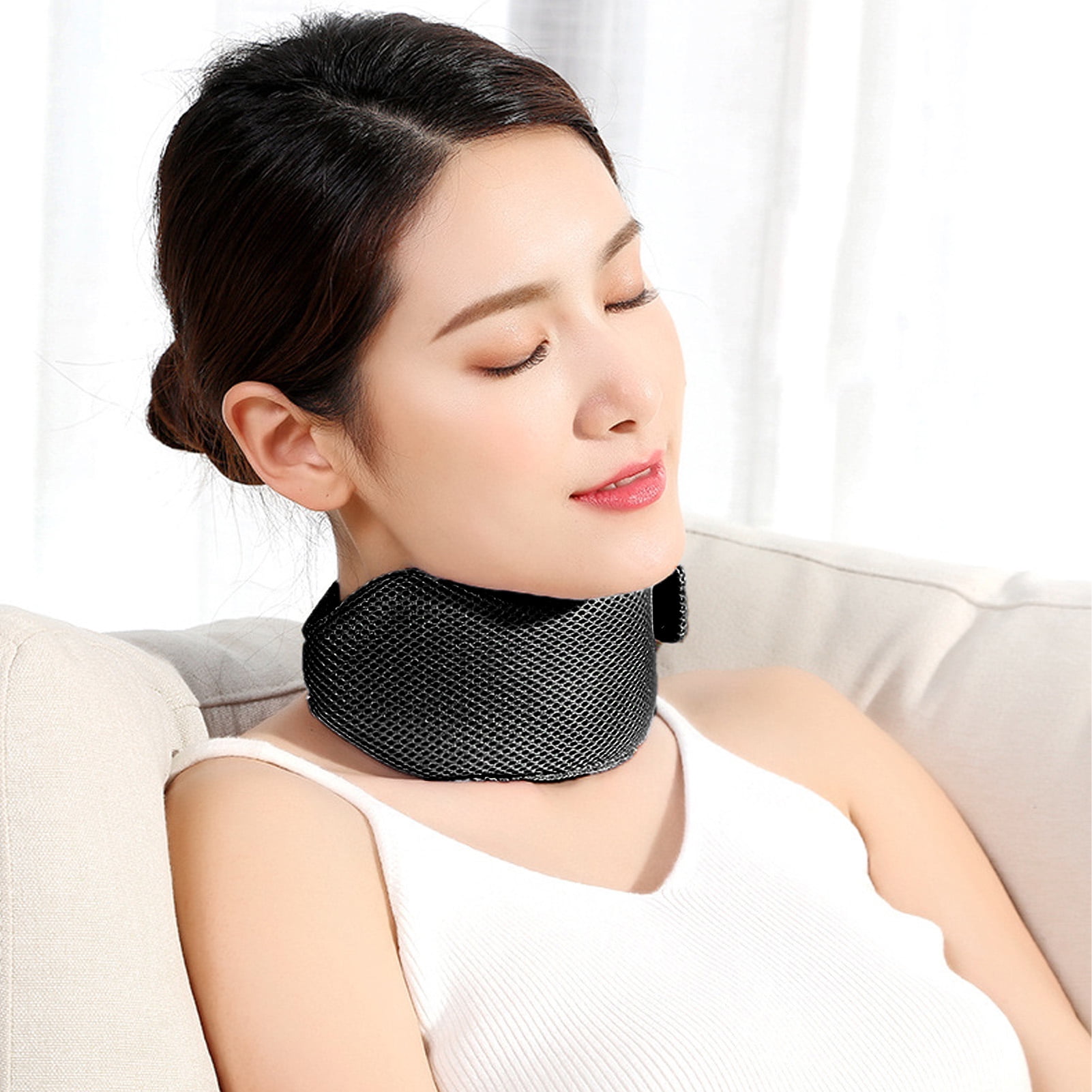 Loewten Snoring Reduction Neck Brace, Fixed Jaw Support for Sleep ...