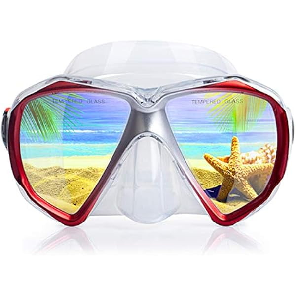 Snorkel Diving Mask Panoramic HD Swim Mask, Anti-Fog Scuba Diving ...