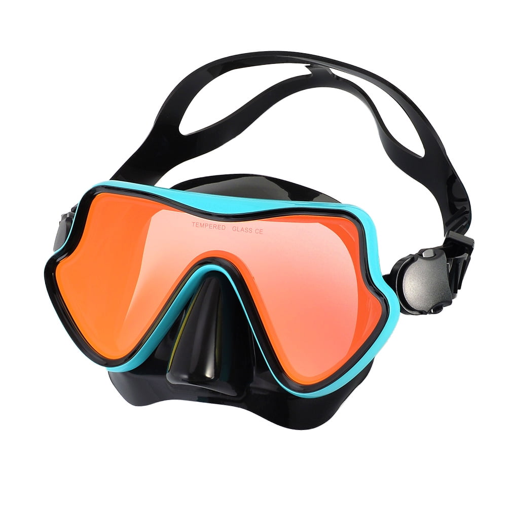 Snorkel Diving Mask Swimming Goggles Silicone Skirt Scuba Mask With ...
