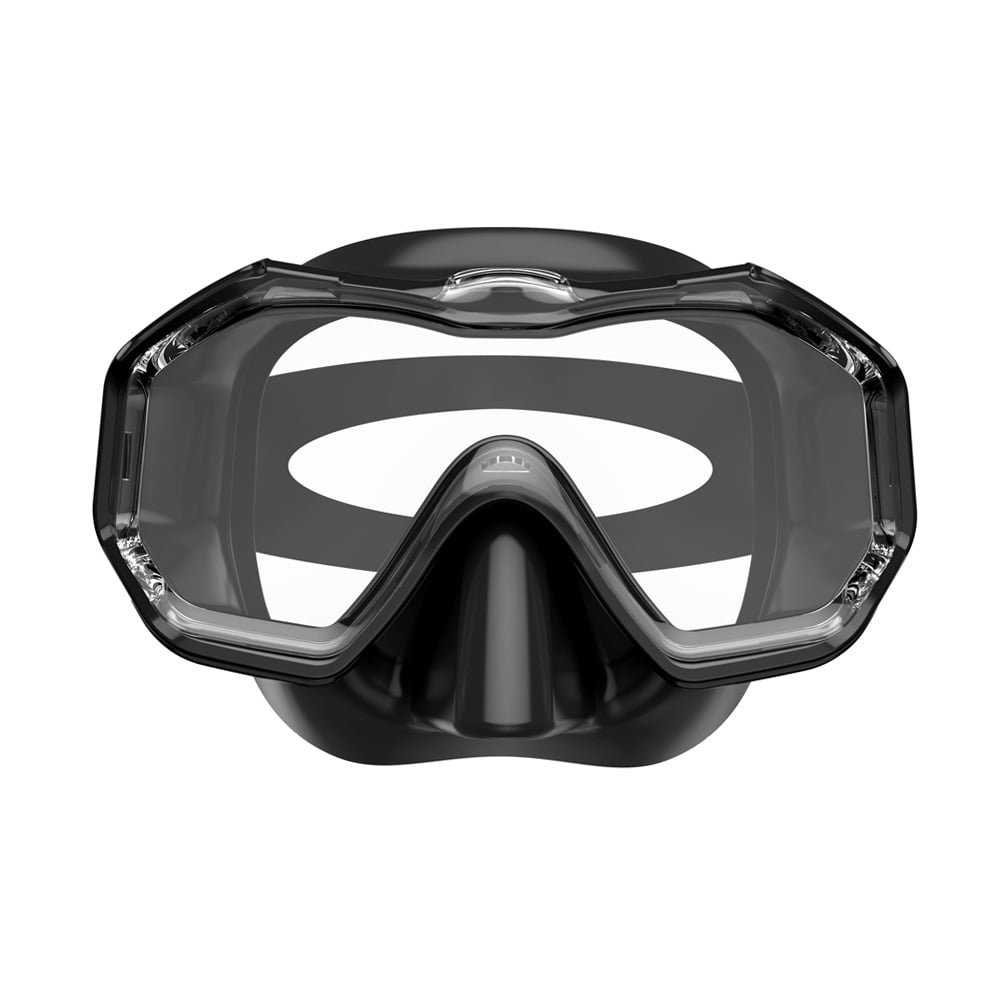 Snorkel Mask 3 Windows Panoramic Wide View HD Three-Lens Adjustable ...