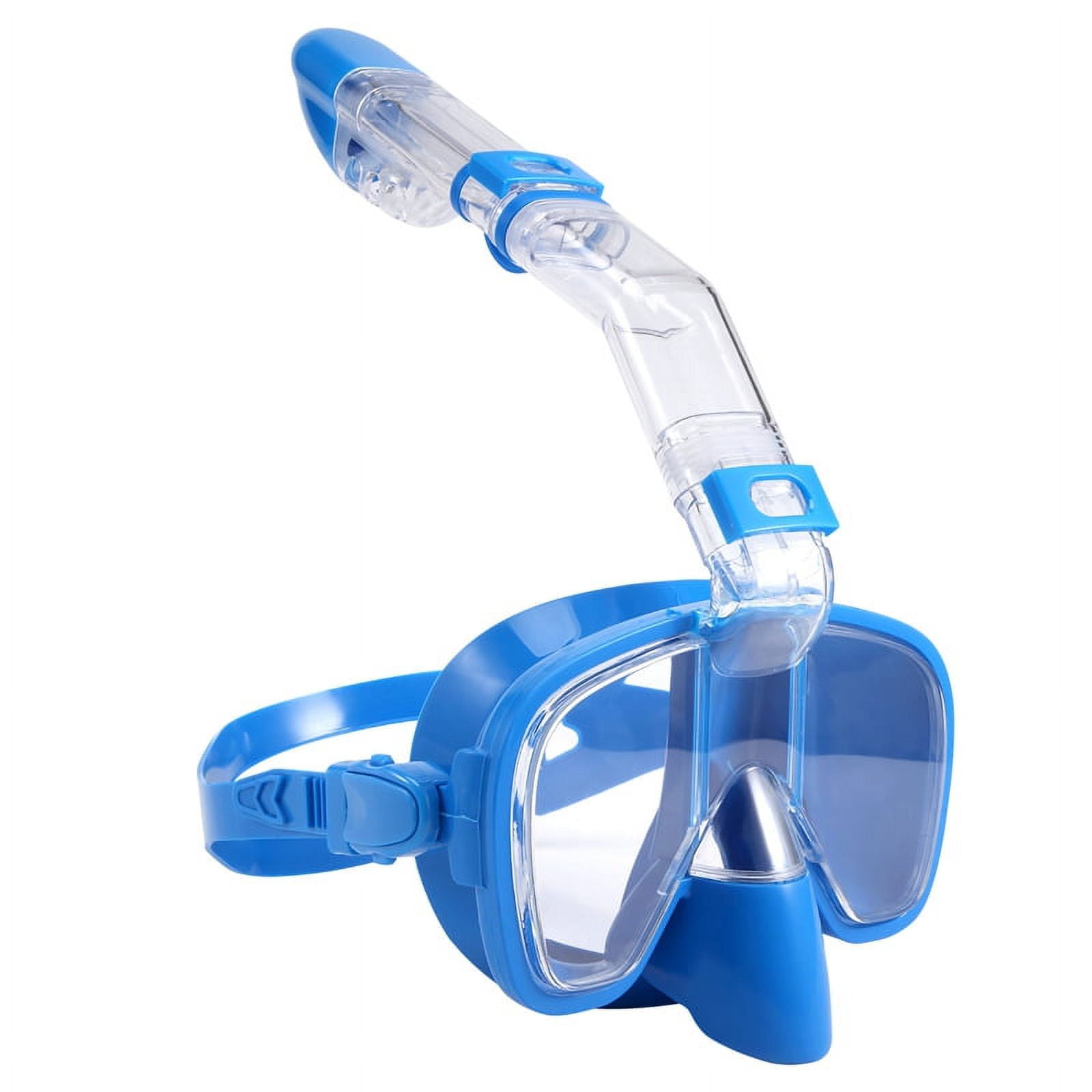 Snorkel Mask Foldable Diving Mask Set with Dry and Camera Mount, Anti ...