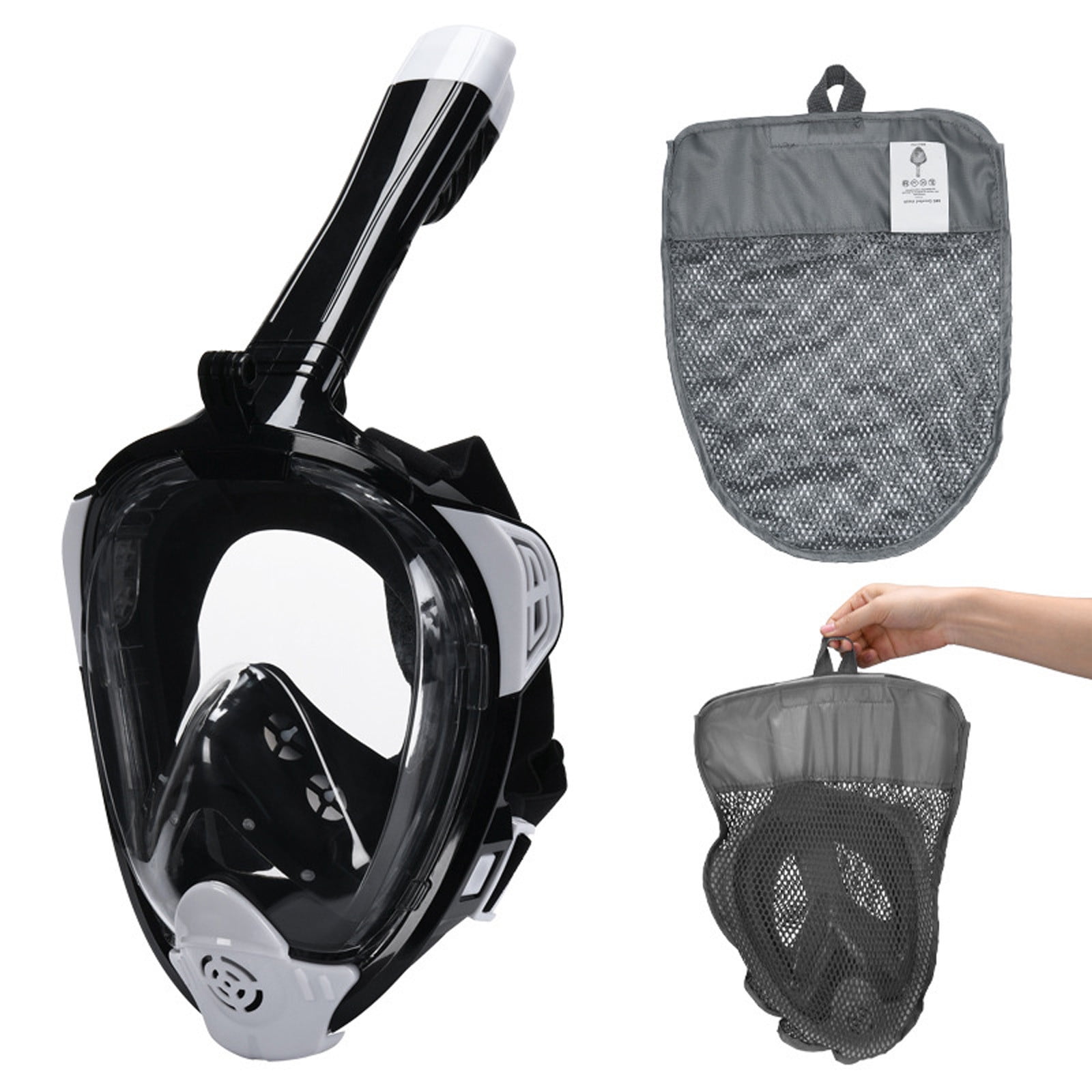 Snorkel Mask Full Face, Snorkeling Gear for Adults with Latest Safety ...
