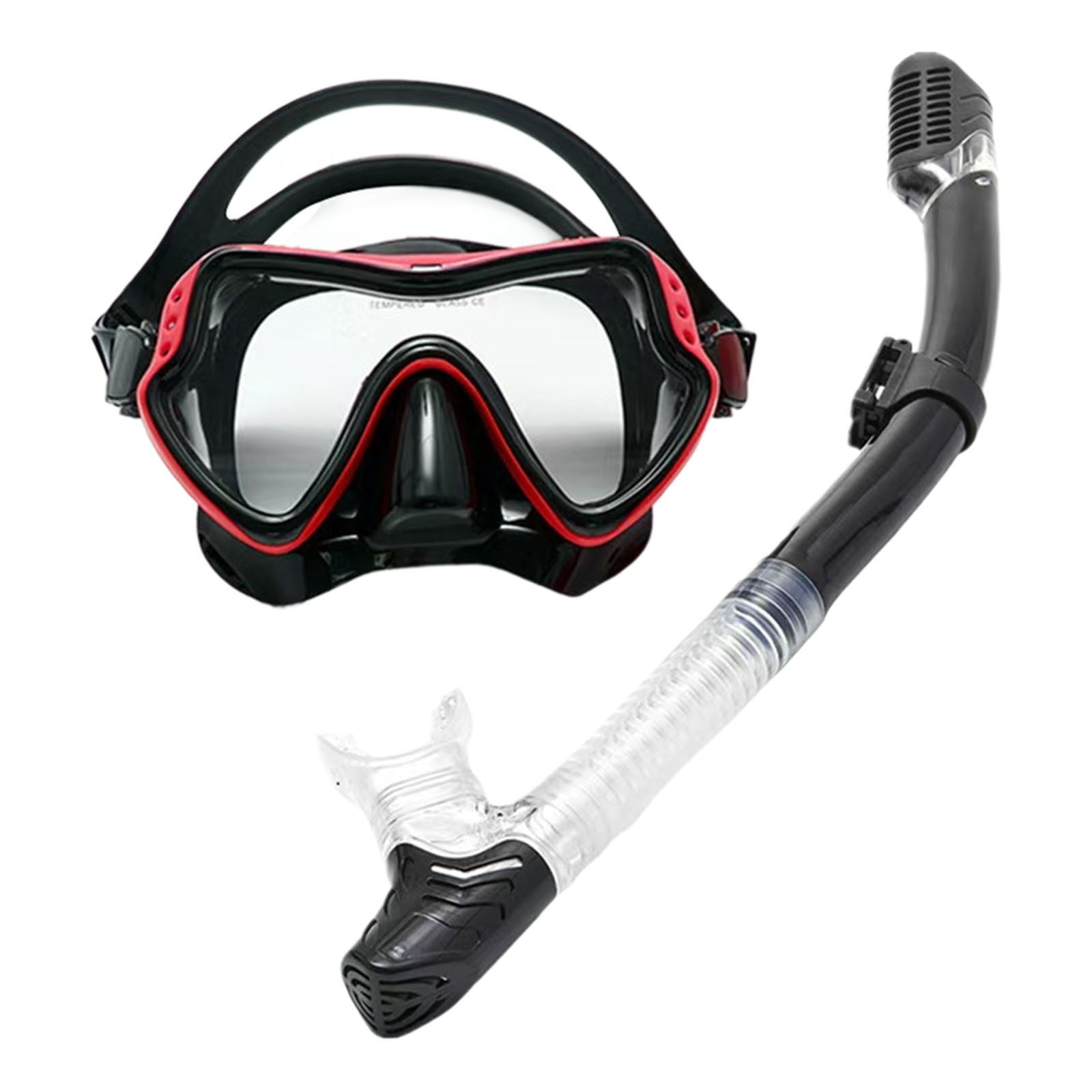 Snorkel Set Adults Snorkeling Gear Anti-Leak and Anti-Fog Tempered Lens ...