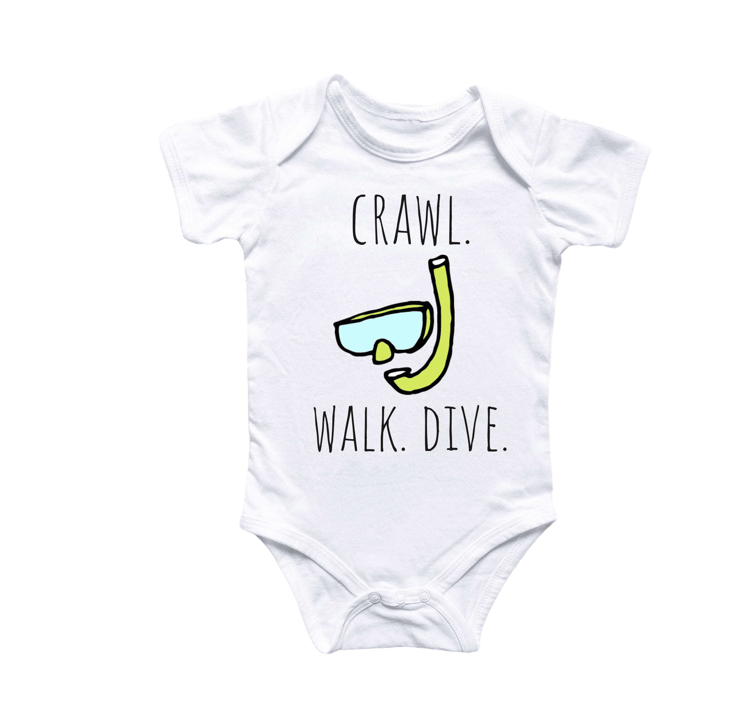 Snorkel Snorkeling Diver - Baby Boy Girl Clothes Infant Bodysuit Funny ...