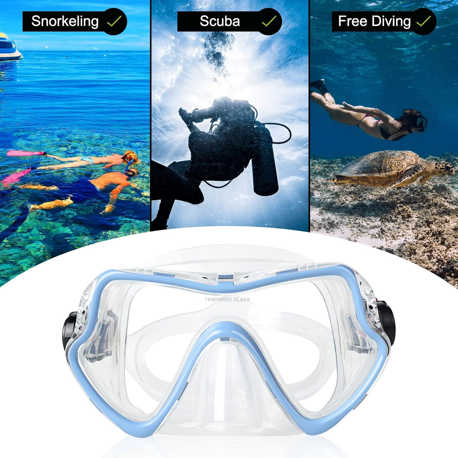 Snorkel diving mask, professional snorkeling mask equipment, ultra ...
