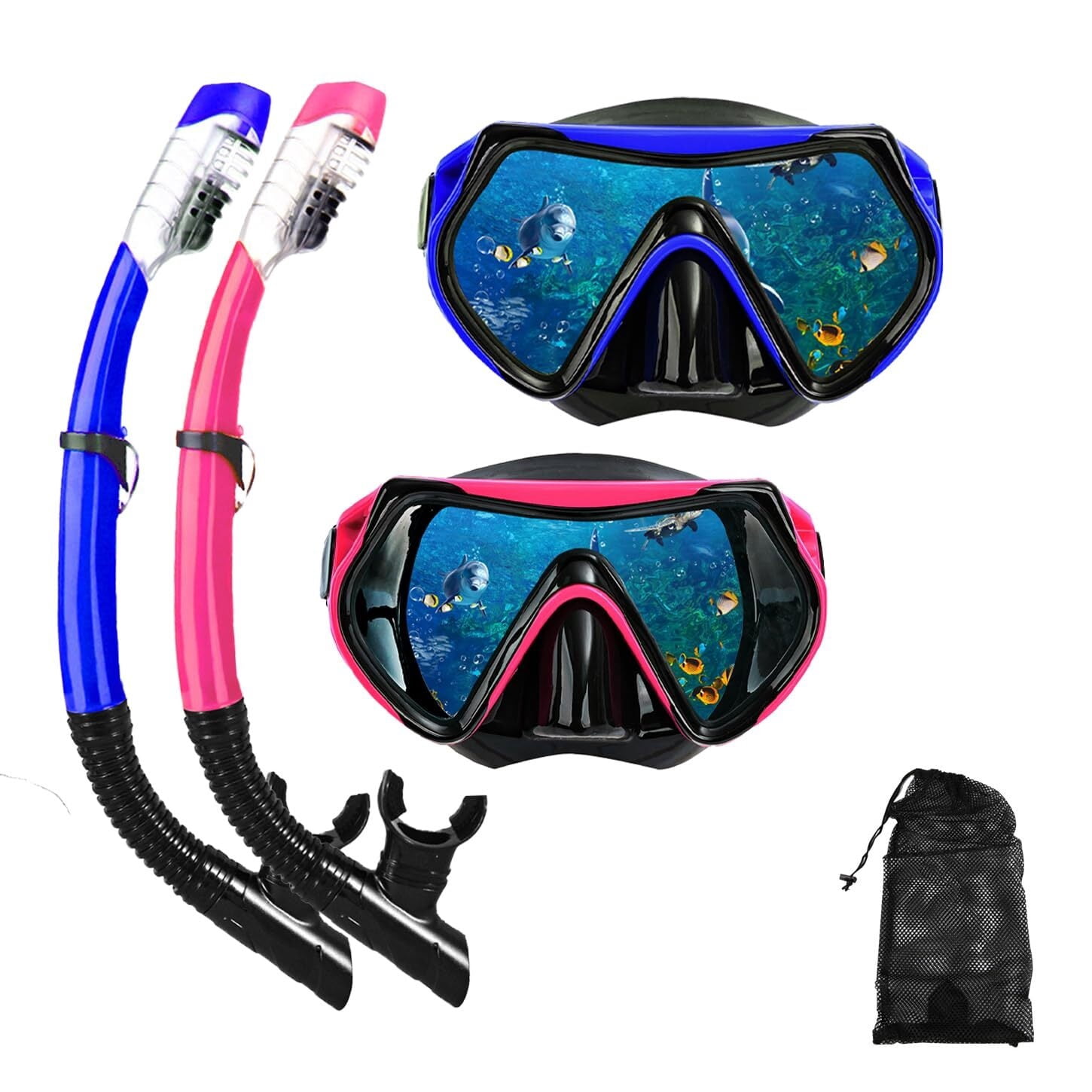 Snorkel mask Snorkeling Set for Adults and Youth, Diving mask and Full ...