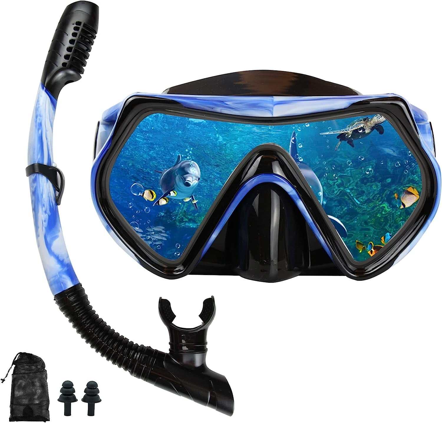 Snorkel mask Snorkeling Set for Adults and Youth, Diving mask and Full ...