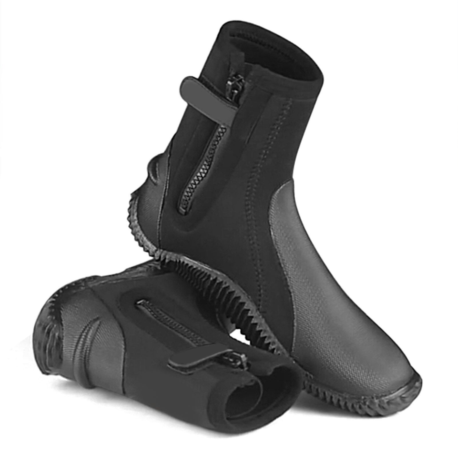 Snorkeling 5mm Neoprene Dive Boots Wetsuit Boots With Side Zipper For ...