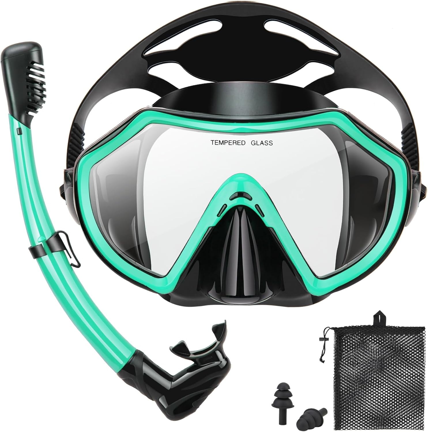 Snorkeling Gear for Adults, Dry Adult Snorkel Set HD Panoramic View ...