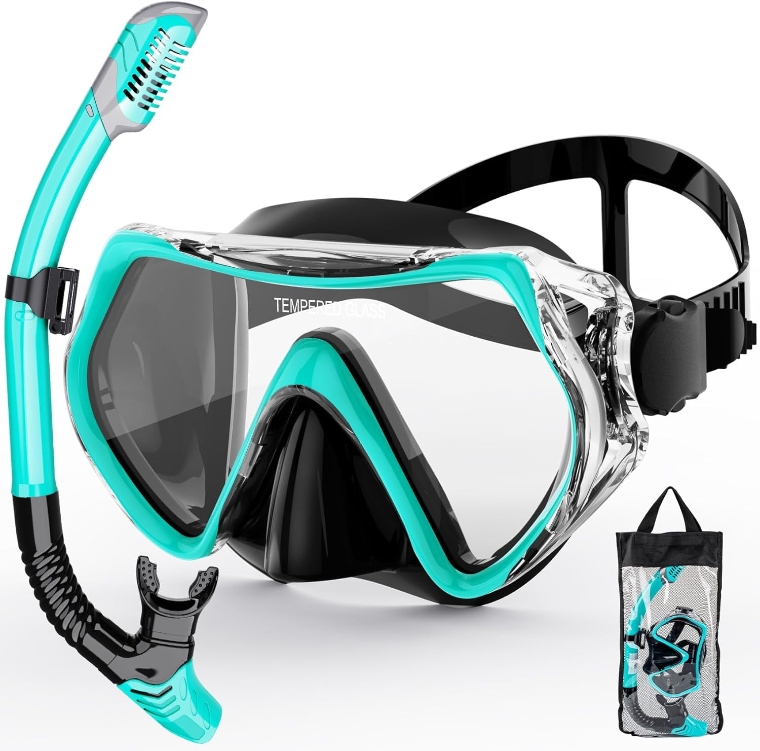 Snorkeling Gear for Adults, Snorkel Mask Adult Snorkel Set, Anti-Fog ...