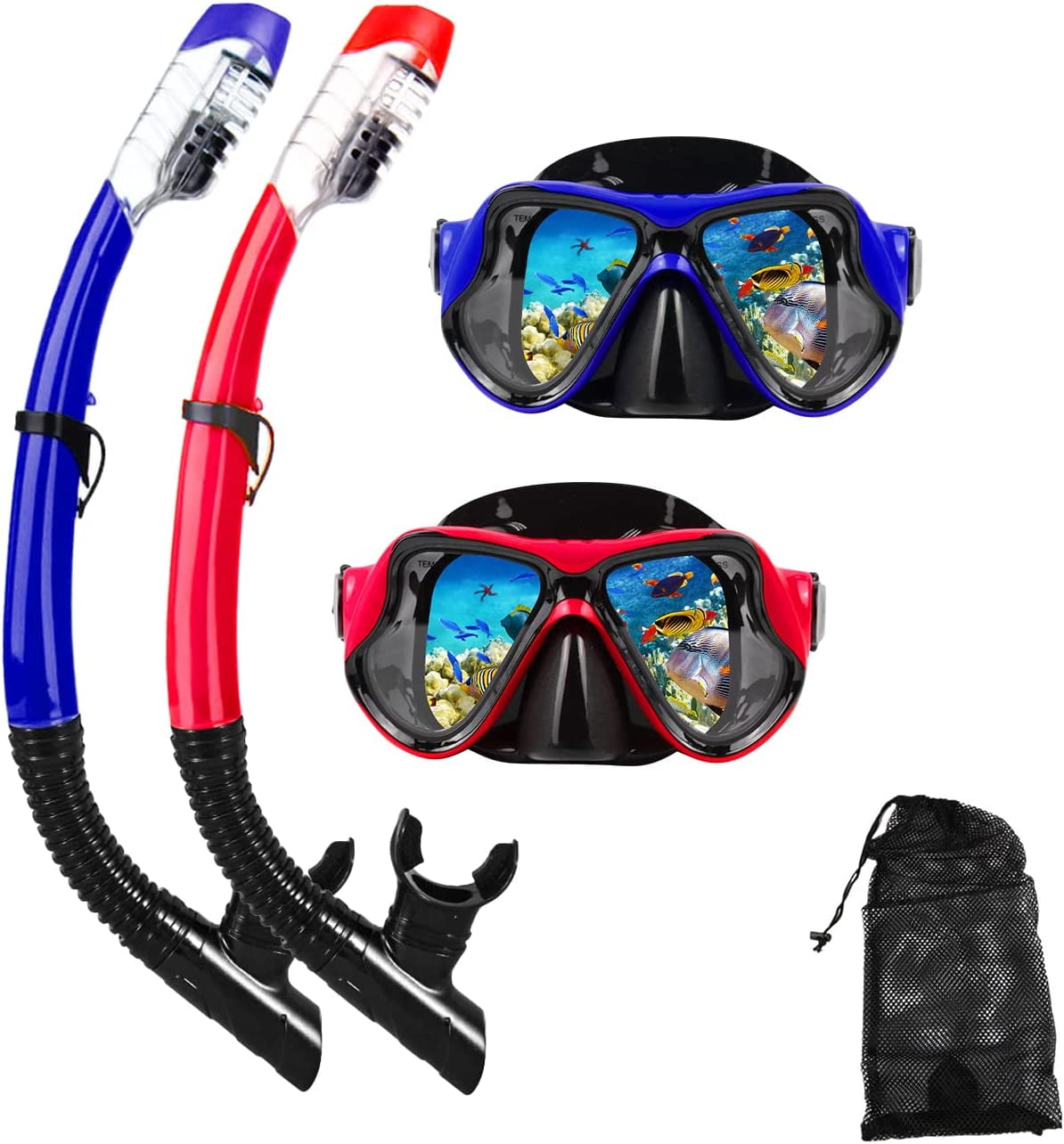 Snorkeling Gear for Adults Snorkel mask Set Scuba Diving mask Dry ...