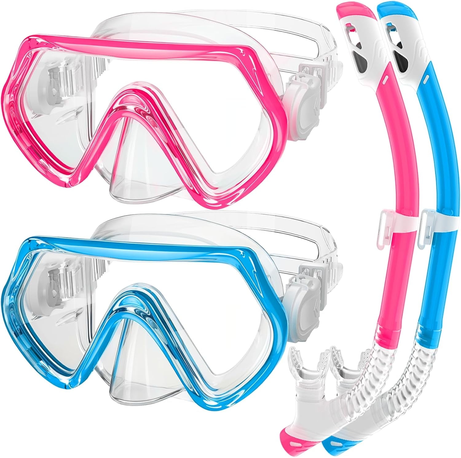 Snorkeling Gear for Kids, Kids Snorkel Set for Ages 3-14, Anti-Fog ...