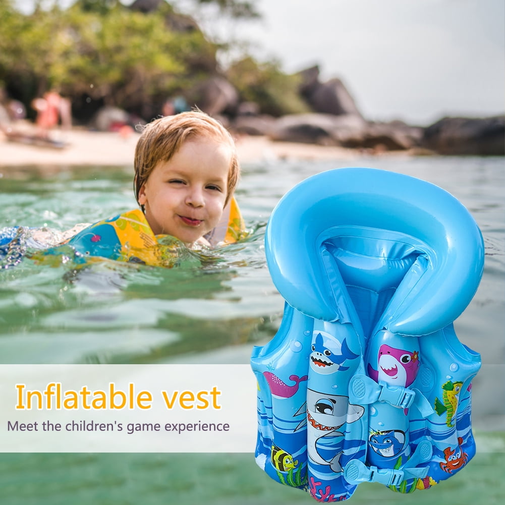 Snorkeling Vest, Kids Portable Inflatable Swimming Vest Buoyancy Aid ...