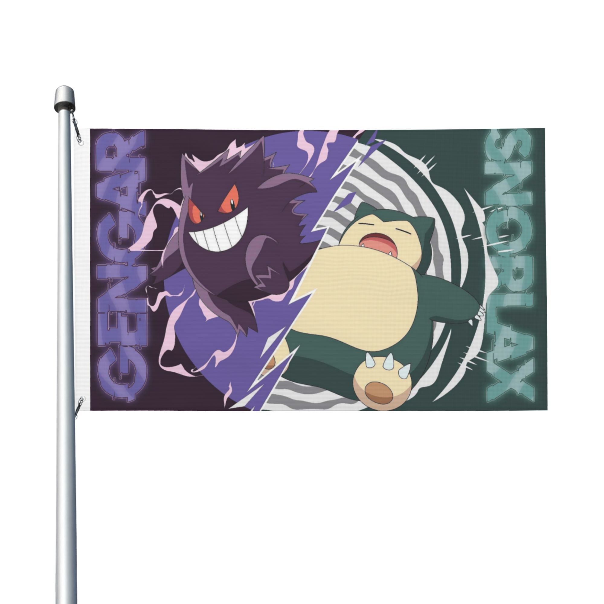 Snorlax 3x5FT Flag Garden Decorative Flags Vertical Double Sized Yard ...