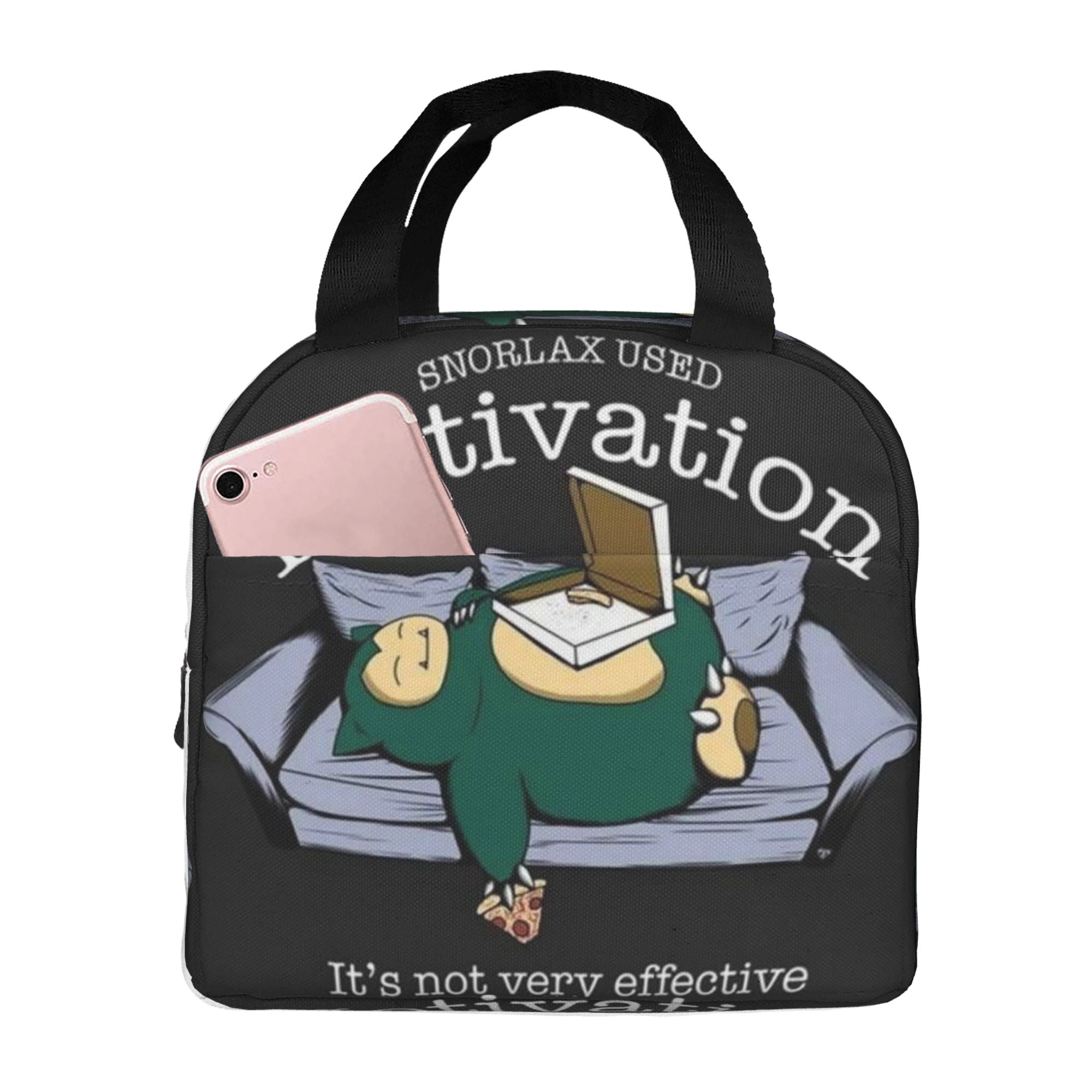 Snorlax Lunch Bag Portable Tote Bag Insulated Lunch Box Picnic Beach ...