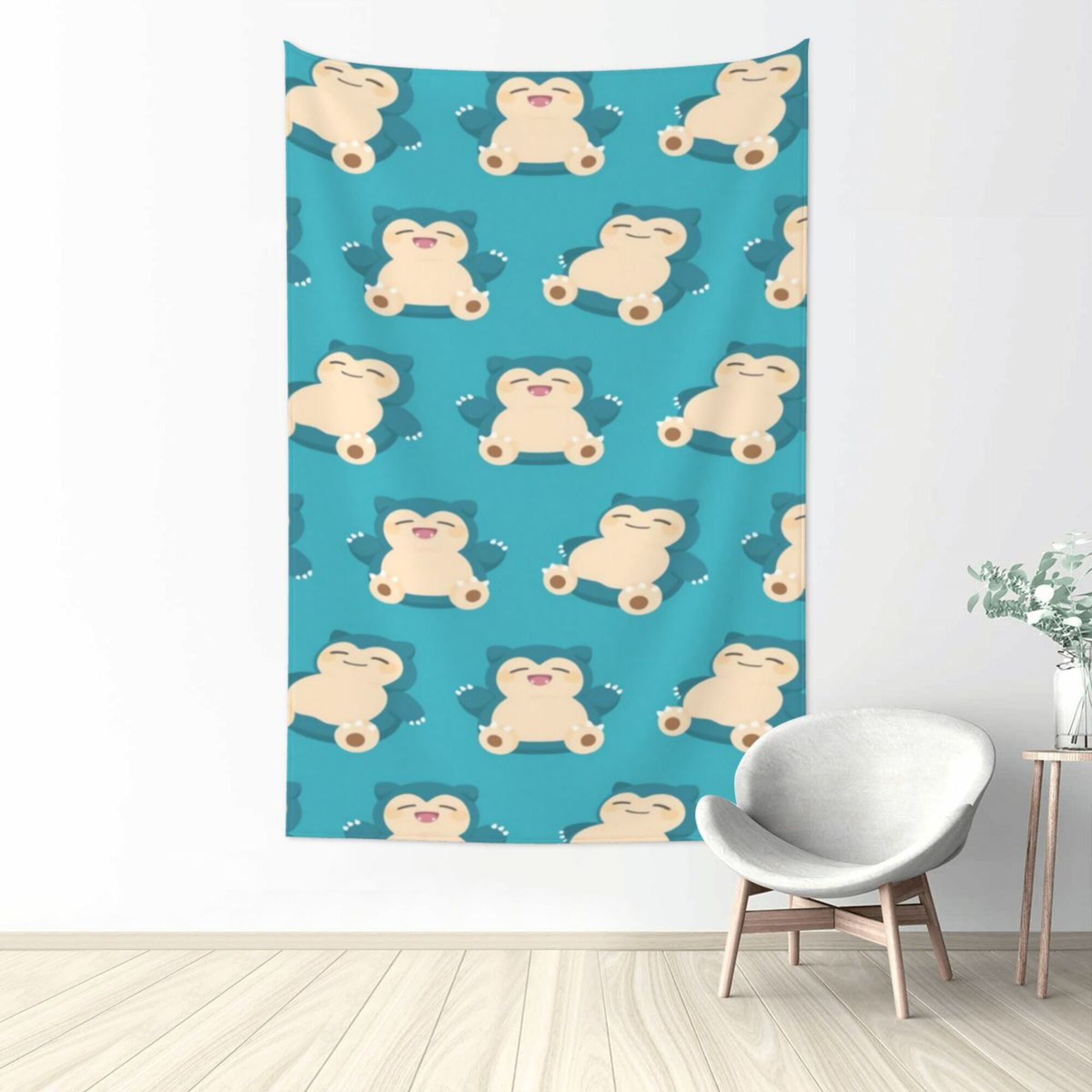 Snorlax Tapestry Large Banner Wall Hanging Tapestries Aesthetic Poster ...