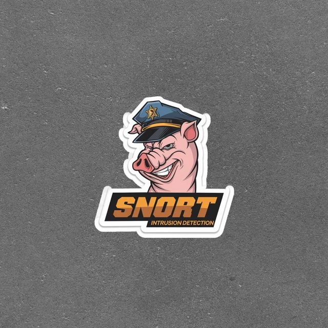 Snort Intrusion Detection Pig Security Geek Sticker Decalphone Decal ...