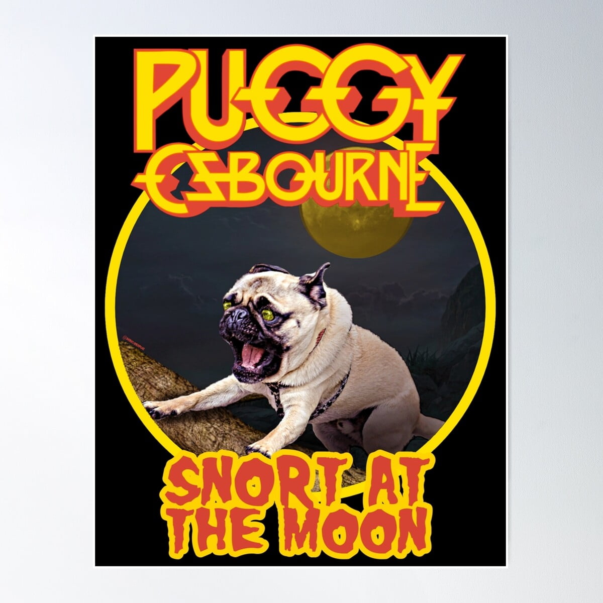 Snort at the Moon Poster, 8x12 UNFRAMED - Walmart.com