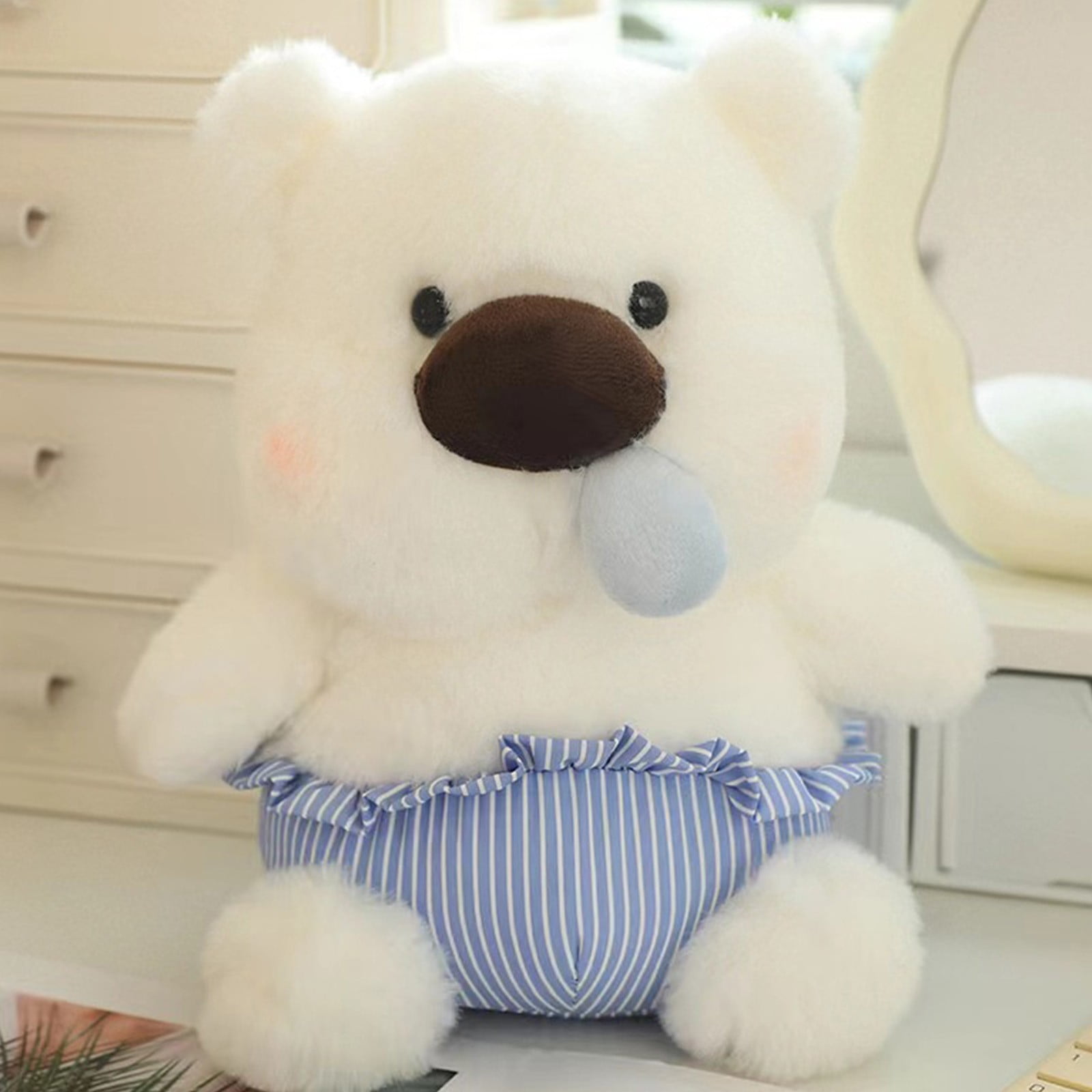 Snot Bear Doll Lint Toy Ugly Cute Mini Bear Cloth Doll Sleeping Pillow ...