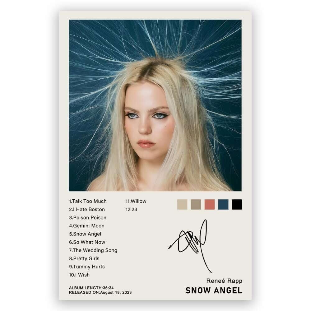Snow Angel Albums Poster Renee Rapp Posters Music Canvas Wall Photo ...