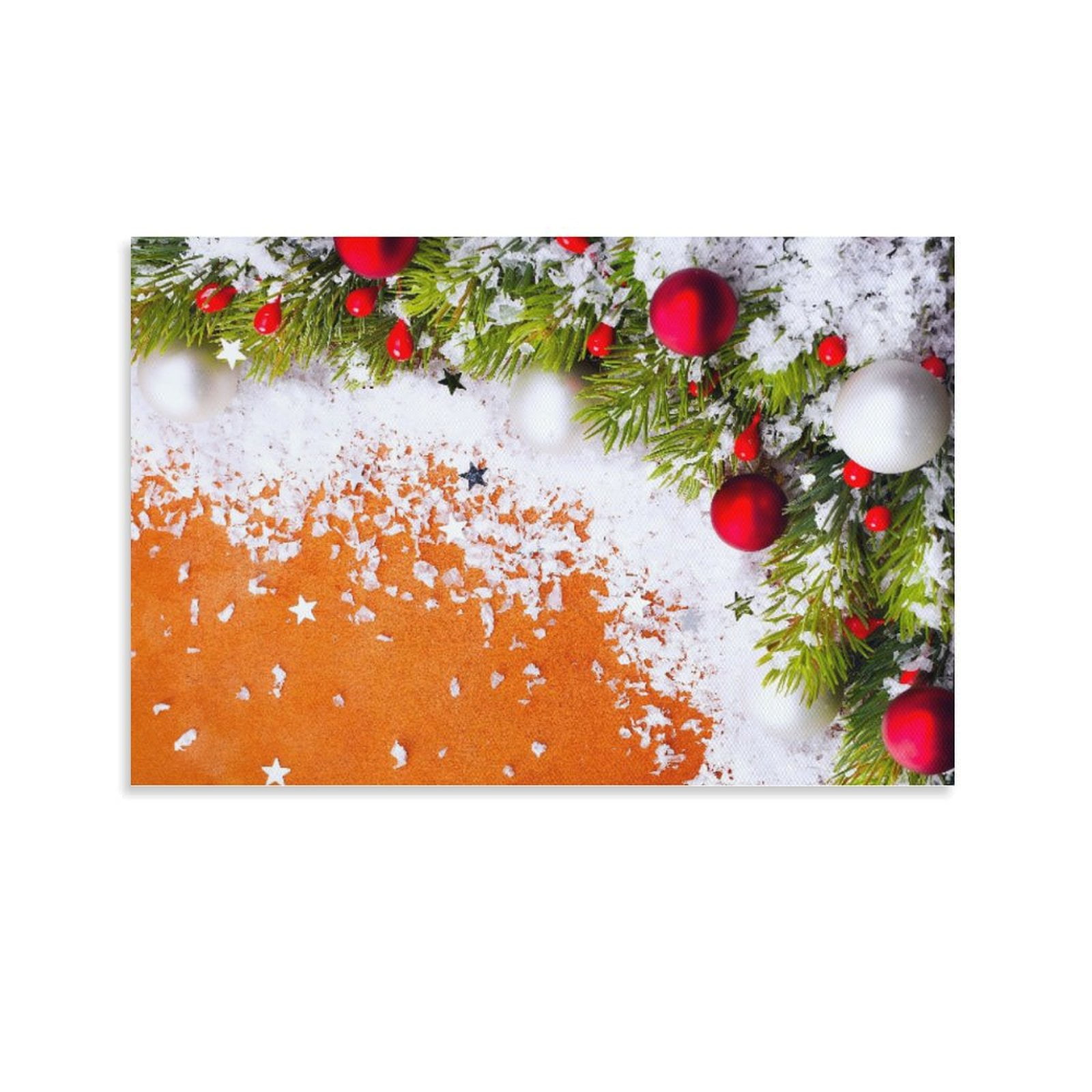 Snow Bauble Decoration Holiday Christmas Canvas Art Poster And Wall Art ...