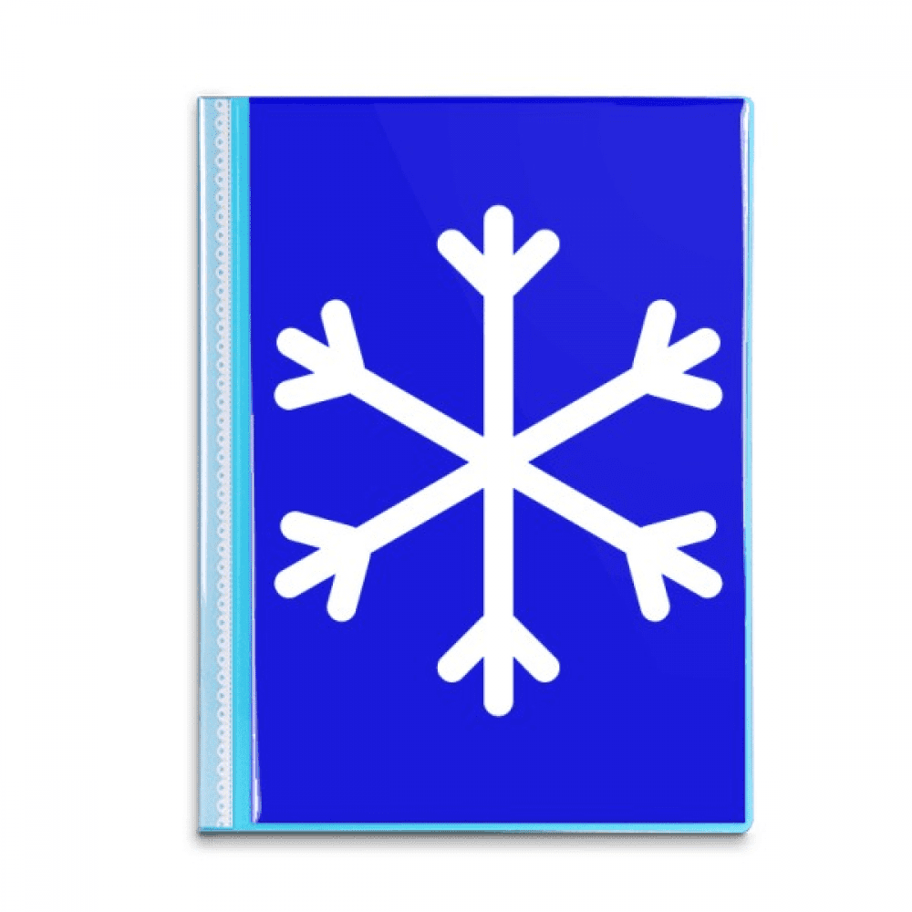 Snow Blue Square Warning Mark Book Sheet Protectors Portfolio Binder ...