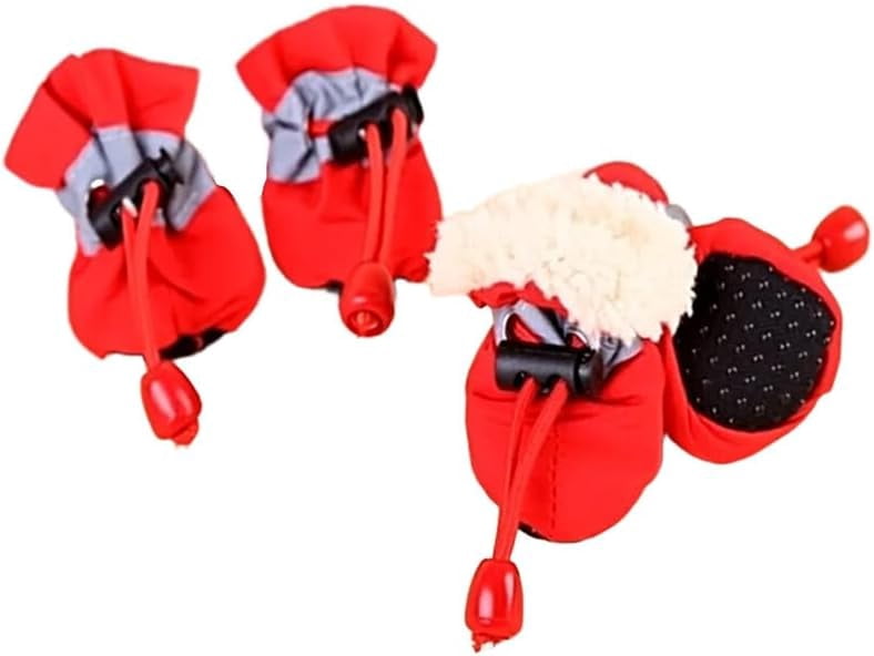 Snow Booties for Dog, Suspender Boots for Dogs, Winter Dog Boots for ...