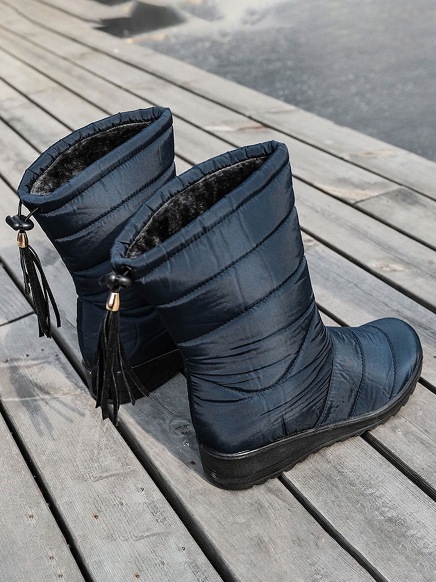 Snow Boots for Girls Womens Waterproof Slip Resistant Winter Snow Cold ...