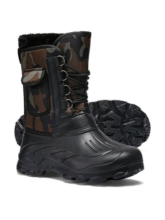 NORTIV8 Mens Snow Boots Insulated Waterproof Winter Boots Outdoor ...