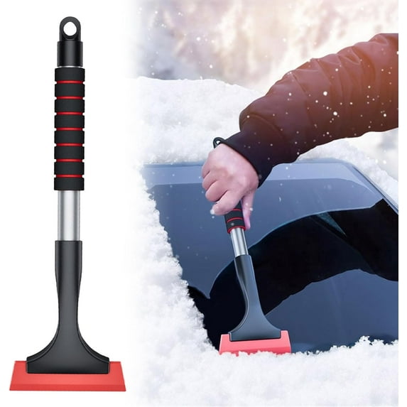 Snow Brush for Car Window, Extendable Ice Scraper with Comfortable Foam ...