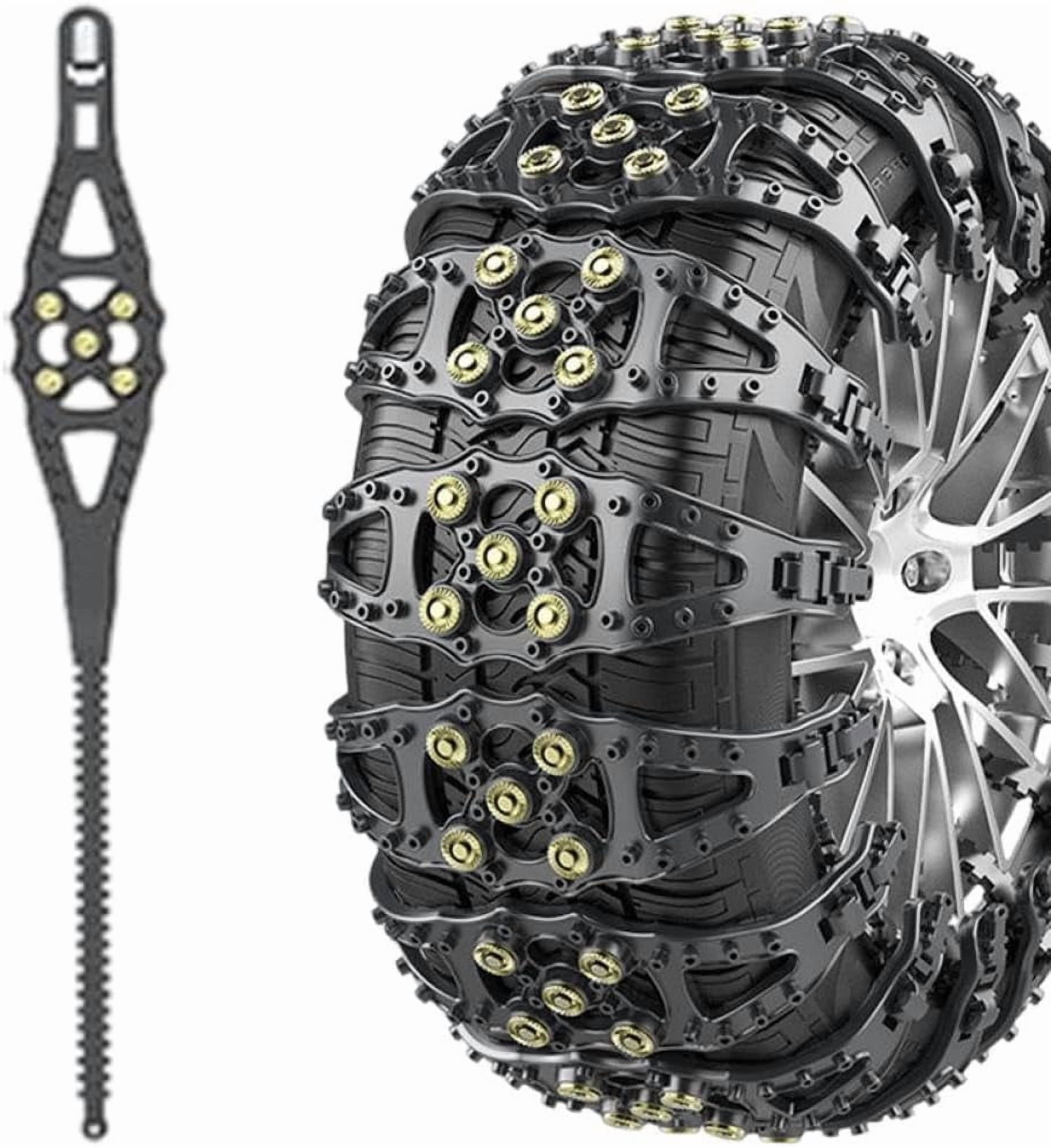 Snow Chains For Cars & SUVs,Enhanced Traction Anti-Skid Wear-resistant ...