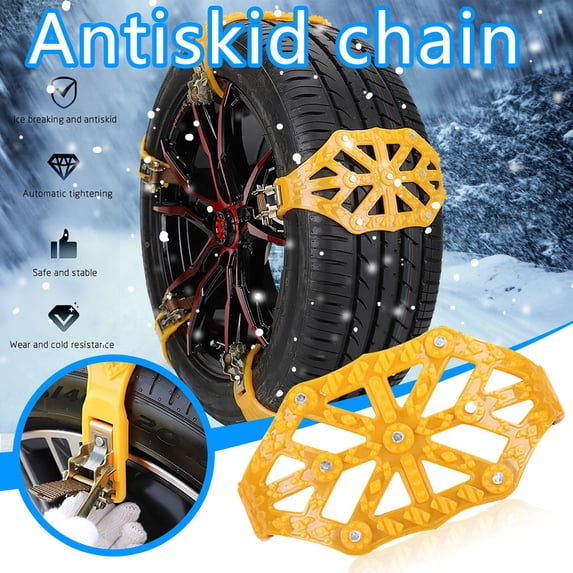 Snow Chains for Tires, Usavan Universal High-Traction Snow Chain Gear ...