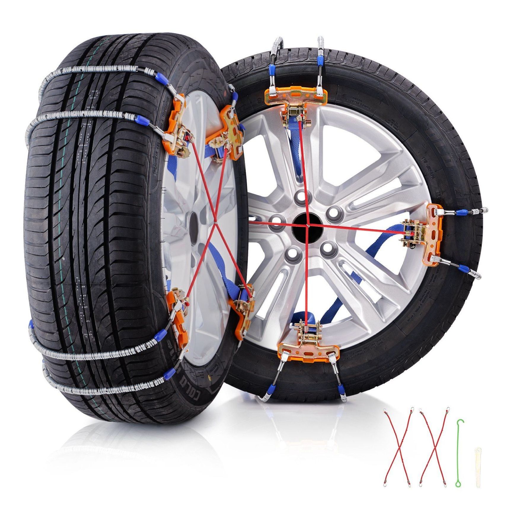 Snow Chains for Tires 8 PCS 9.2-11.2in Vehicle Traction Chains for Car ...