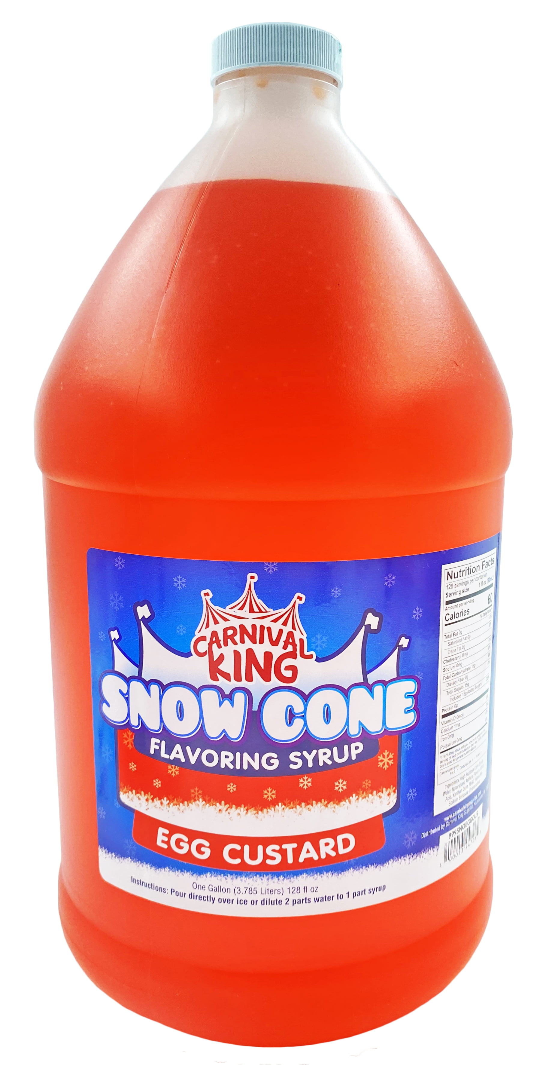 Carnival King, Snow Cone Flavoring Syrup, 1 Gallon, Egg Custard ...