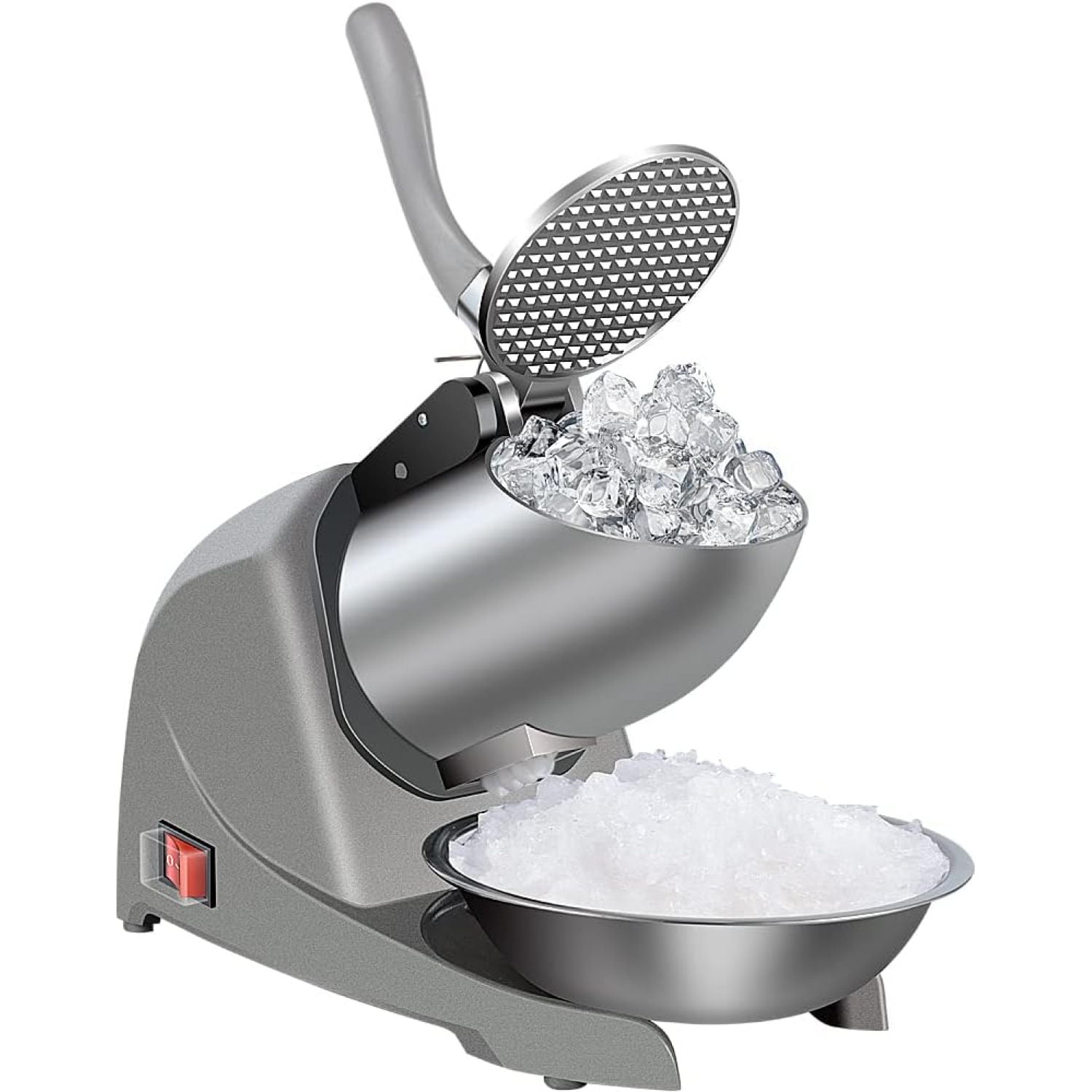 Snow Cone Machine 380w Shaved Ice Machine 3 Blades Ice Shaver 280lbs/hr ...