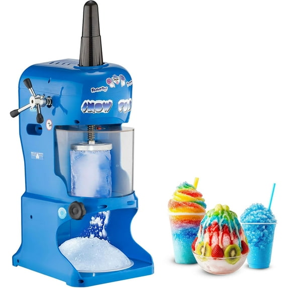 Snow Cone Machine - Electric Block Ice Shaver and Snow Cone Maker with ...