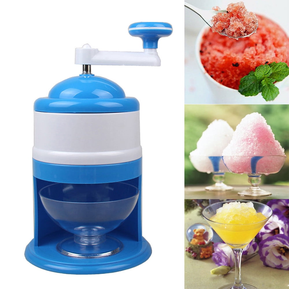 Snow Cone Maker Manual Ice Crusher Portable Hand Crank Manual Ice ...