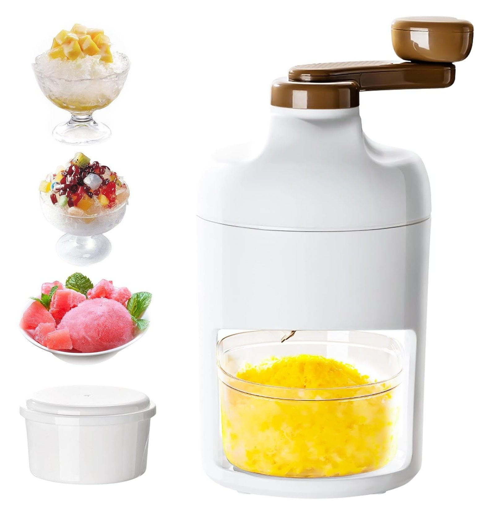Snow Cone And Shaved Ice Machine, Manual Slushie Machine, Household ...