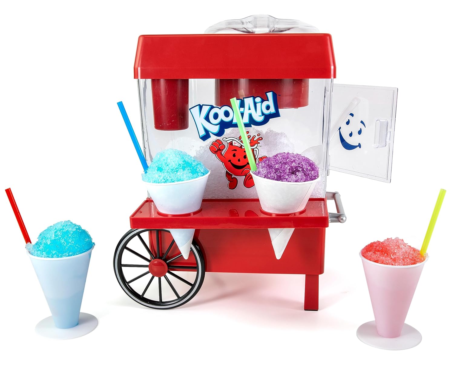 Snow Cone Shaved Ice Machine - Retro Table-Top Slushie Machine Makes 20 ...