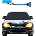 Snow Cover for Car Windshield, Snow Brush and Ice Scraper, Winter Front ...