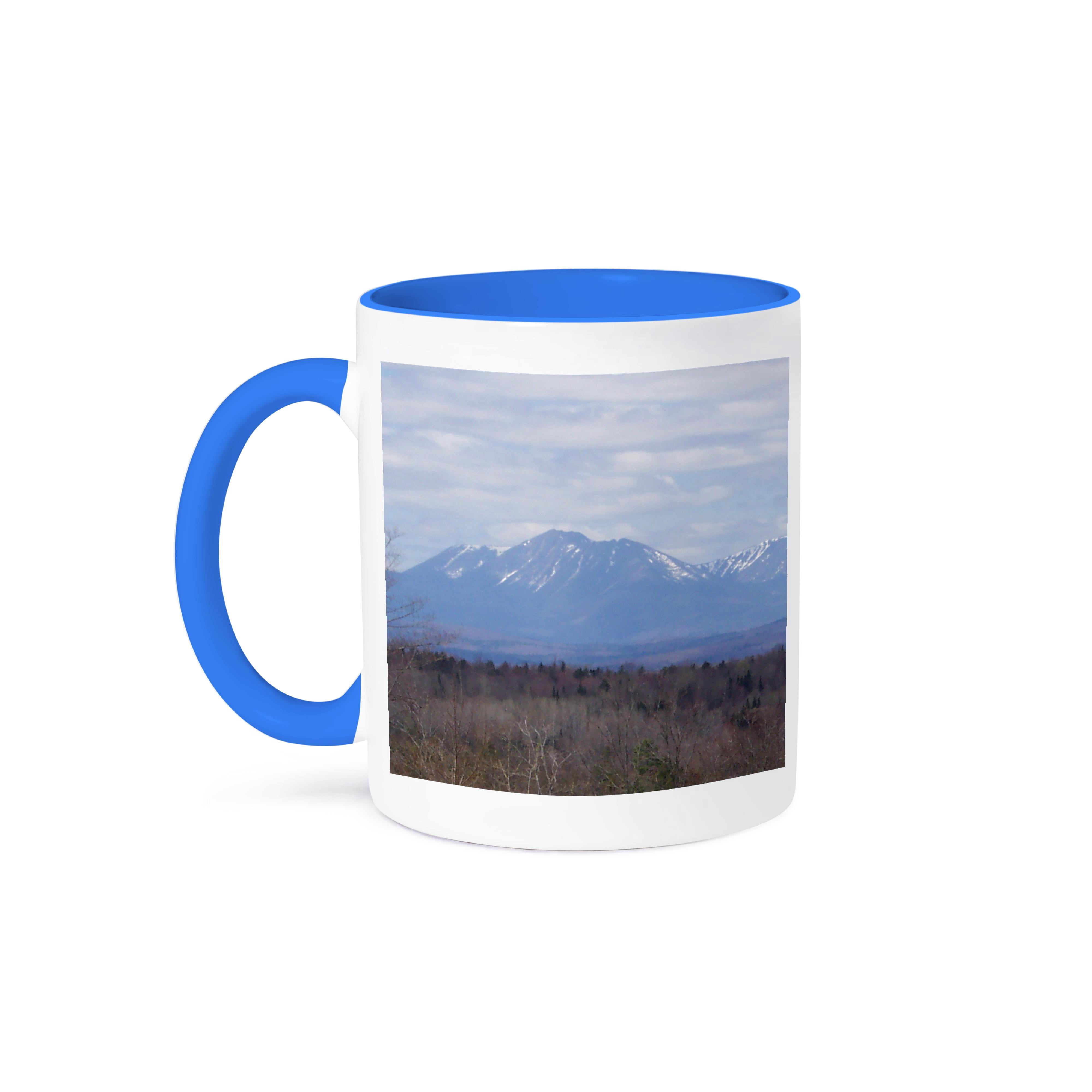 3drose, Snow Covered Mountain Peaks Mount Katahdin Maine Baxter State ...