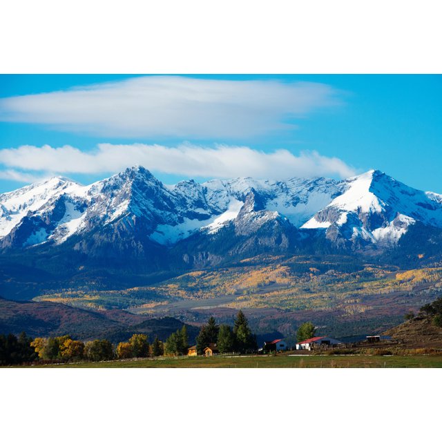 Snow Covered Rocky Mountains Rural Landscape Photo Photograph Cool Wall ...