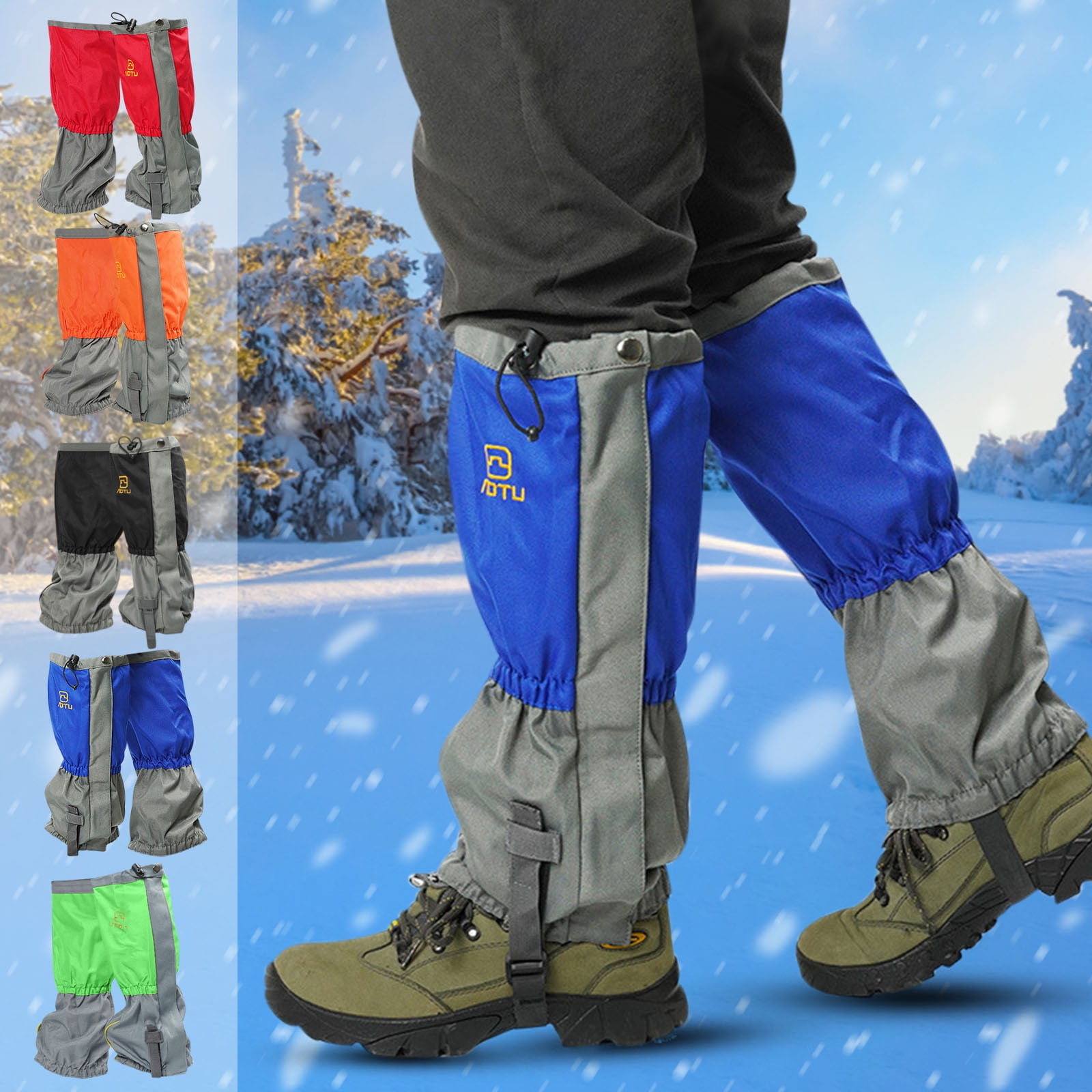 Snow Covers for Outdoor Mountiveering, Adjustable Windproof Leg Gaiters ...