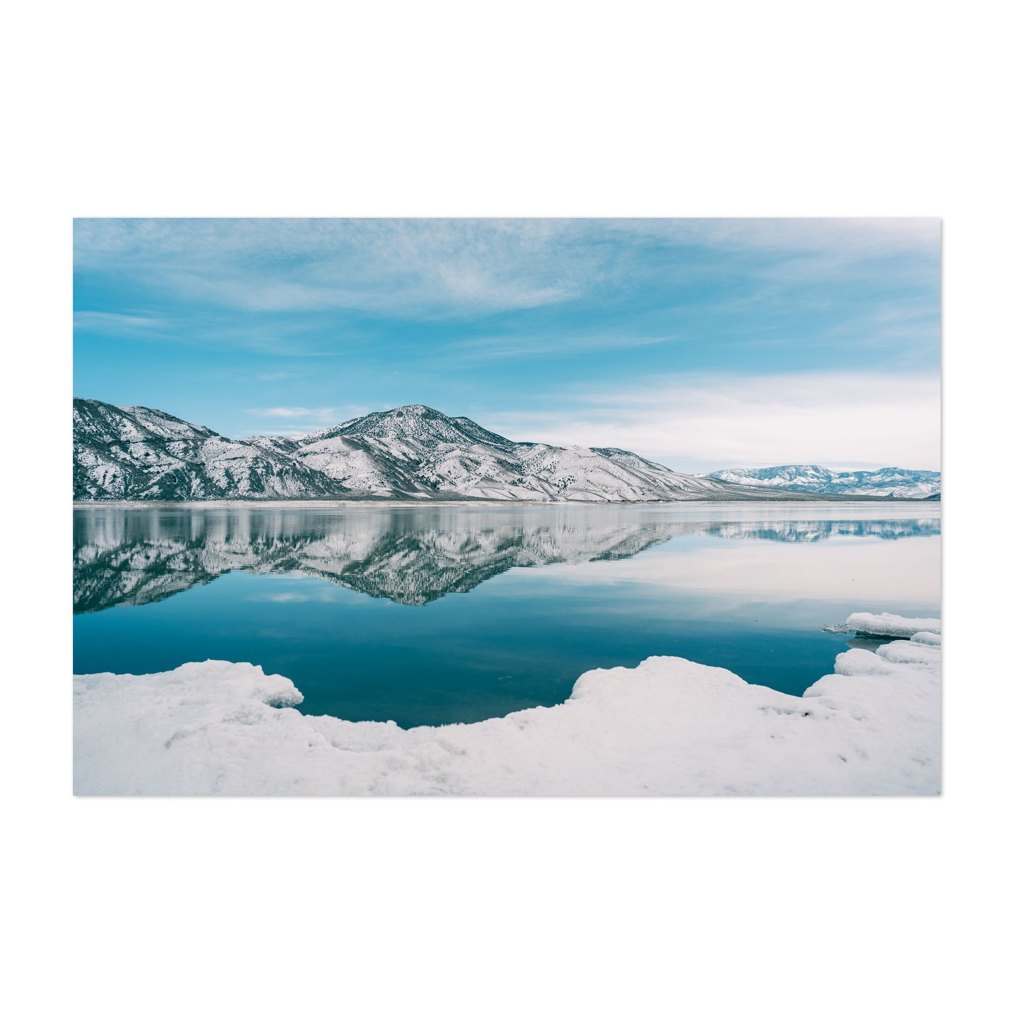 Snow Day at Piute Reservoir, Utah - Utah Photography Unframed Wall Art ...