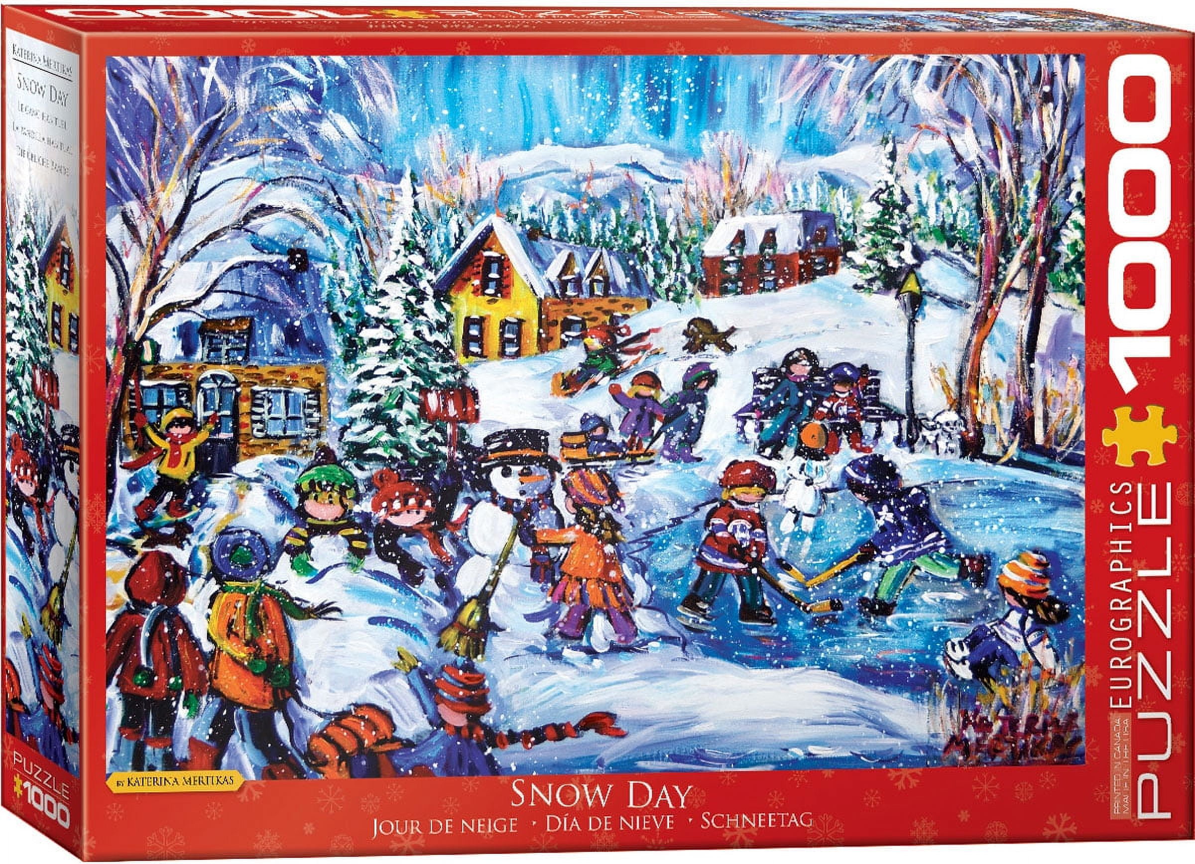 Snow Day by Katerina Mertikas 1000-Piece Puzzle - Walmart.com