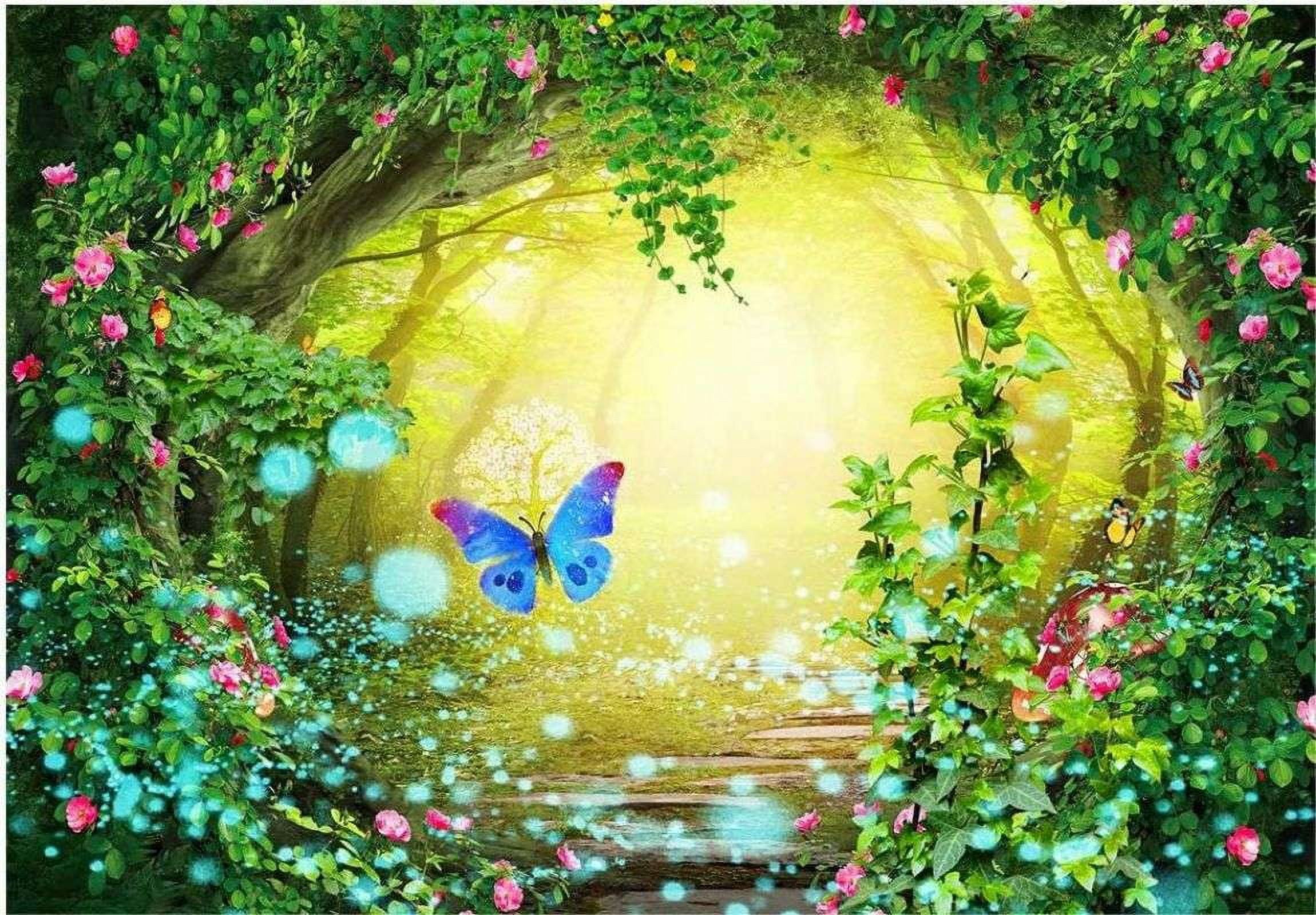 Snow Forest Cartoon Backdrop Winter Wonderland Background Festival ...