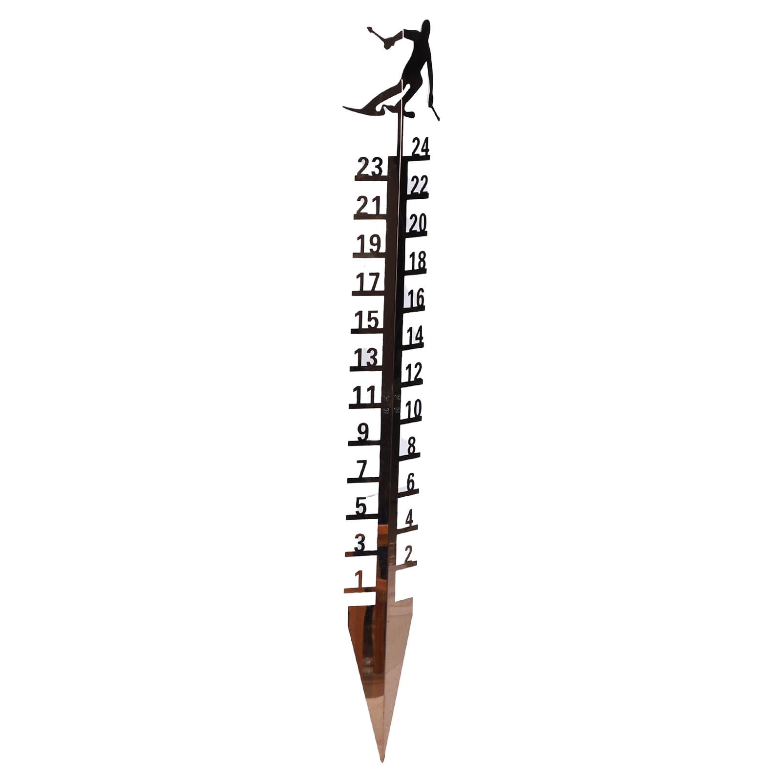 Snow Gauge Metal Measuring Stick 24 Inch 90cm Height Accurate Scale ...