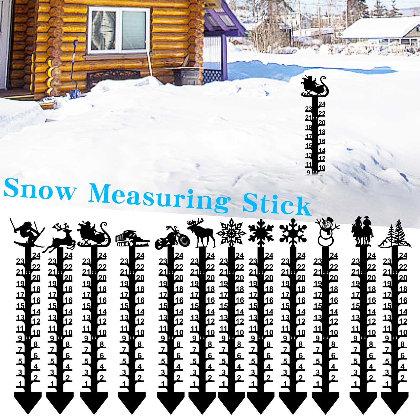 Snow Gauge Outdoor,Iron Art Snow Gauge,24 Inch Snowfall Measuring Gauge ...