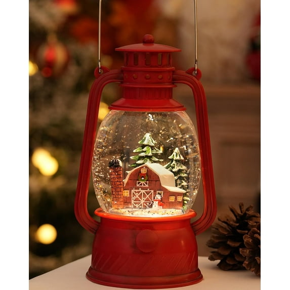 Snow Globe Christmas Decorations - Musical Christmas Snow Globes with ...