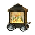 Snow Globe Musical Lantern Music Box with Glittering Water Effect and ...